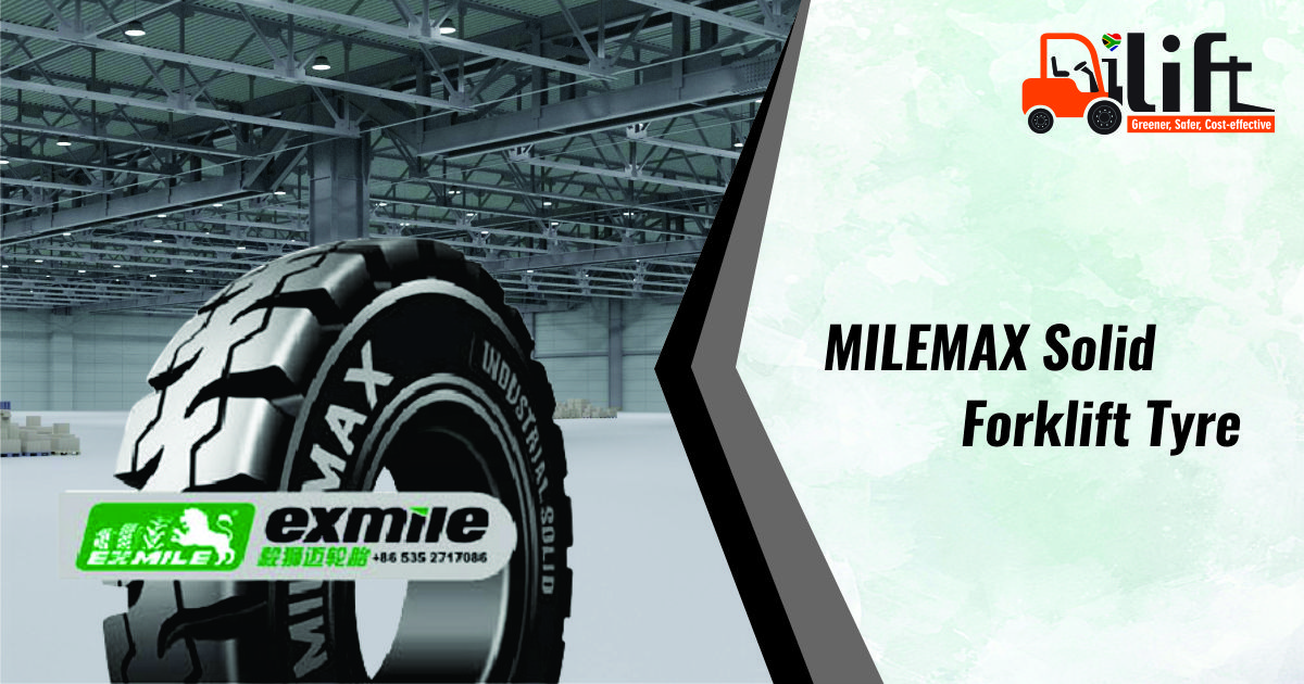 Milemax Solid Forklift Tyres for sales in Johannesburg, Gauteng SA.